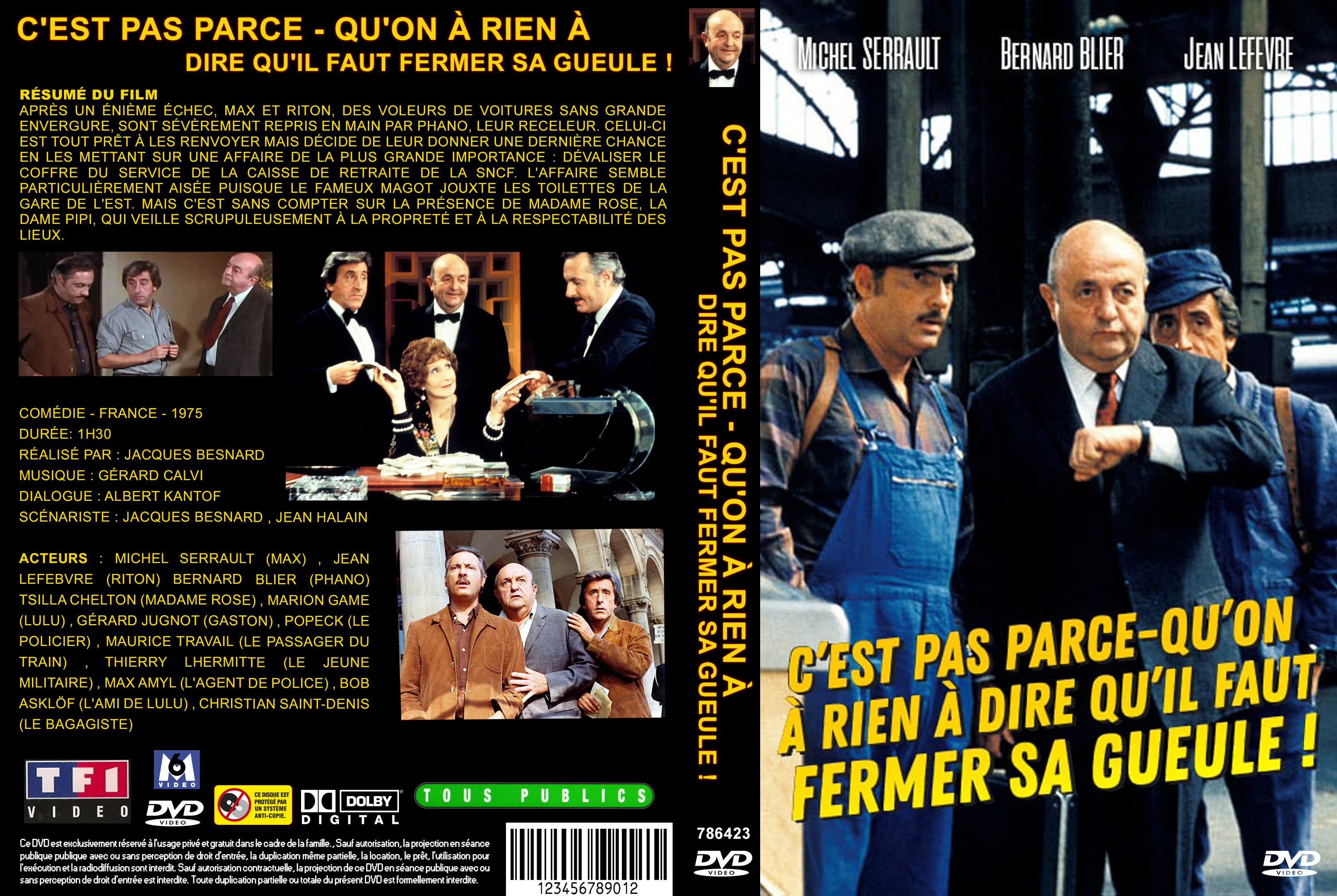 Jaquette DVD De C est Pas Parce Qu on N a Rien A Dire Qu il Faut Fermer Jaquette DVD De C est Pas Parce Qu on N a Rien A Dire Qu il Faut Fermer