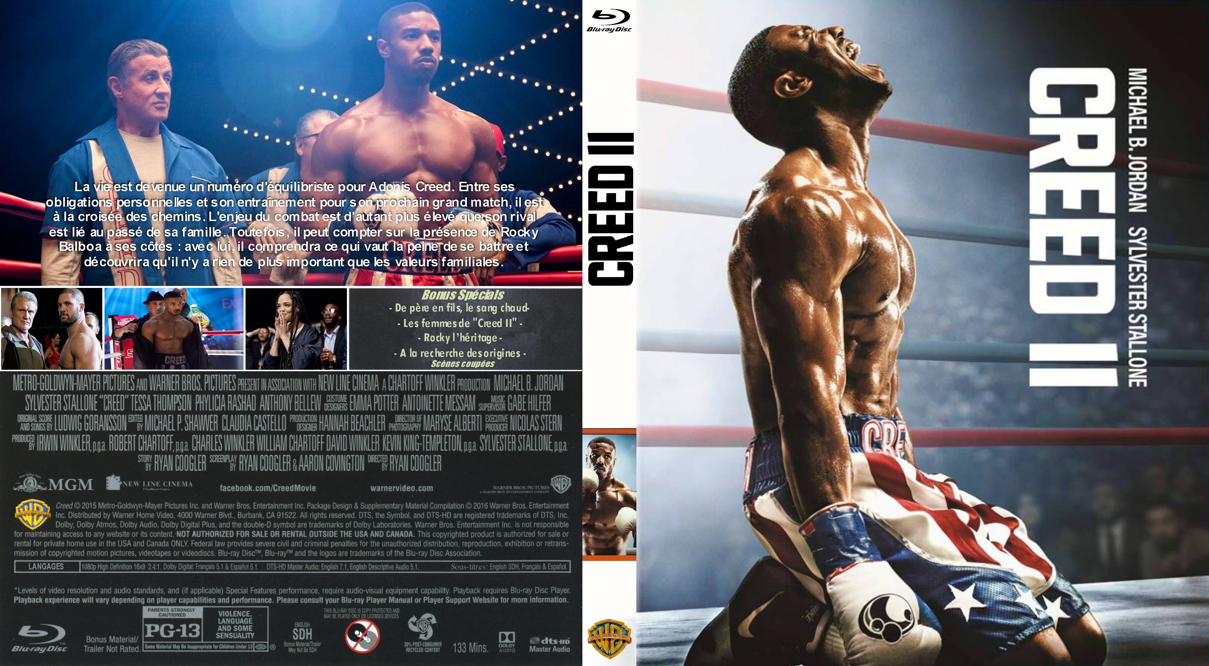 Jaquette DVD De Creed 2 Custom BLU RAY Cin ma Passion