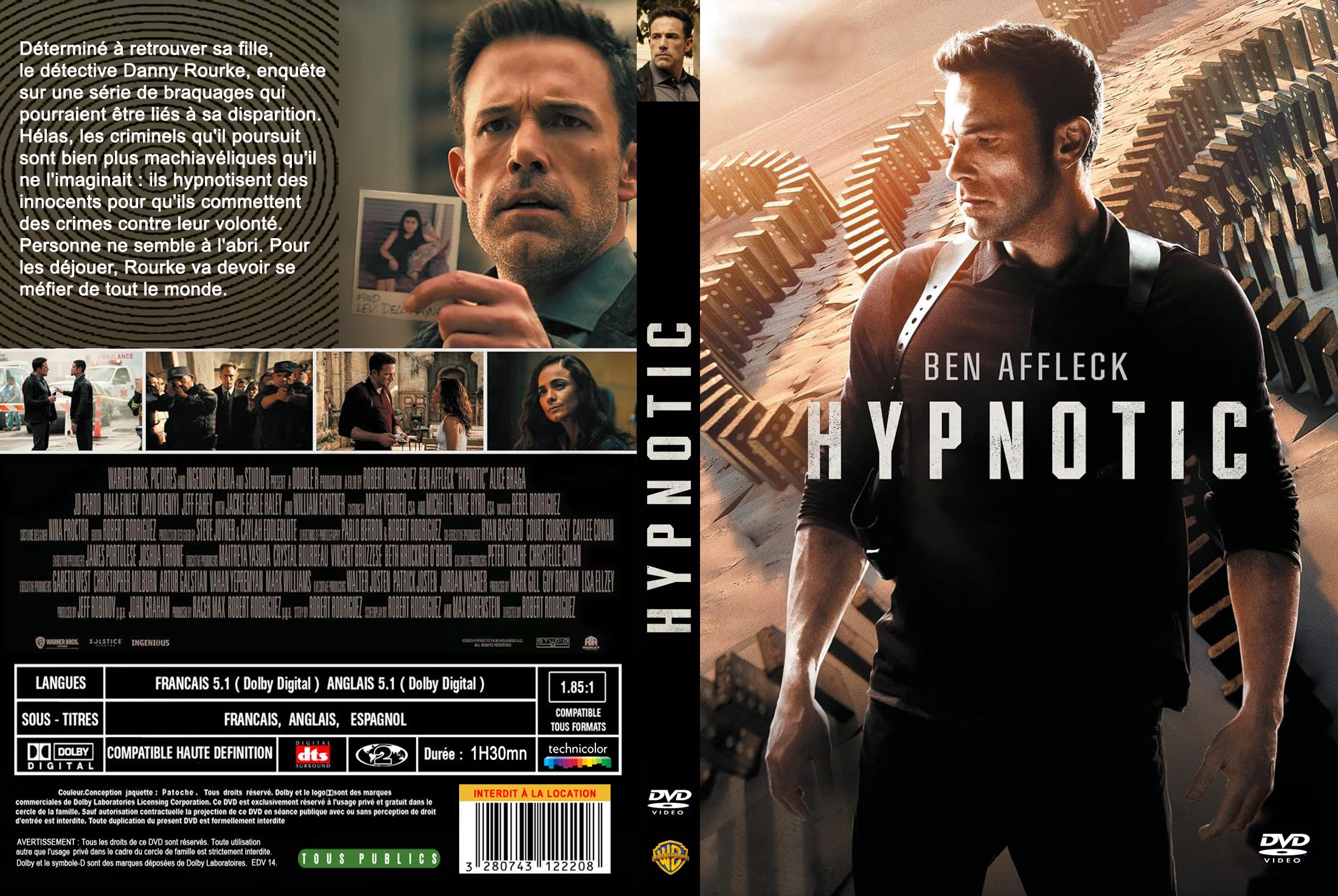Jaquette DVD de Hypnotic custom - Cinéma Passion