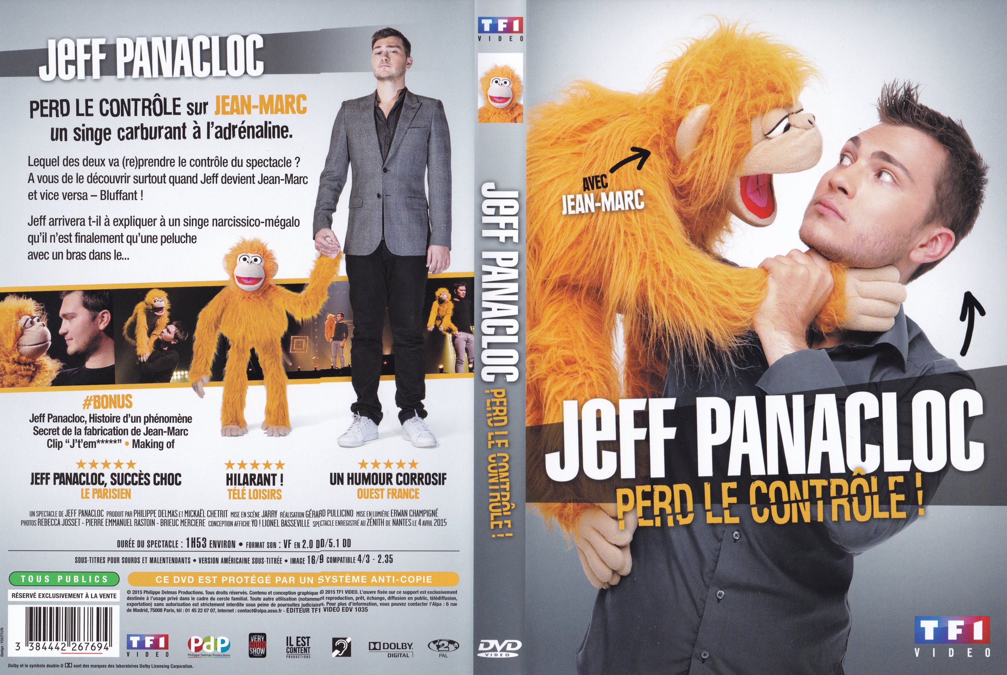 Jaquette DVD de Jeff Panacloc perd le controle - Cinéma Passion Jaquette DVD de Jeff Panacloc perd le controle - Cinéma Passion
