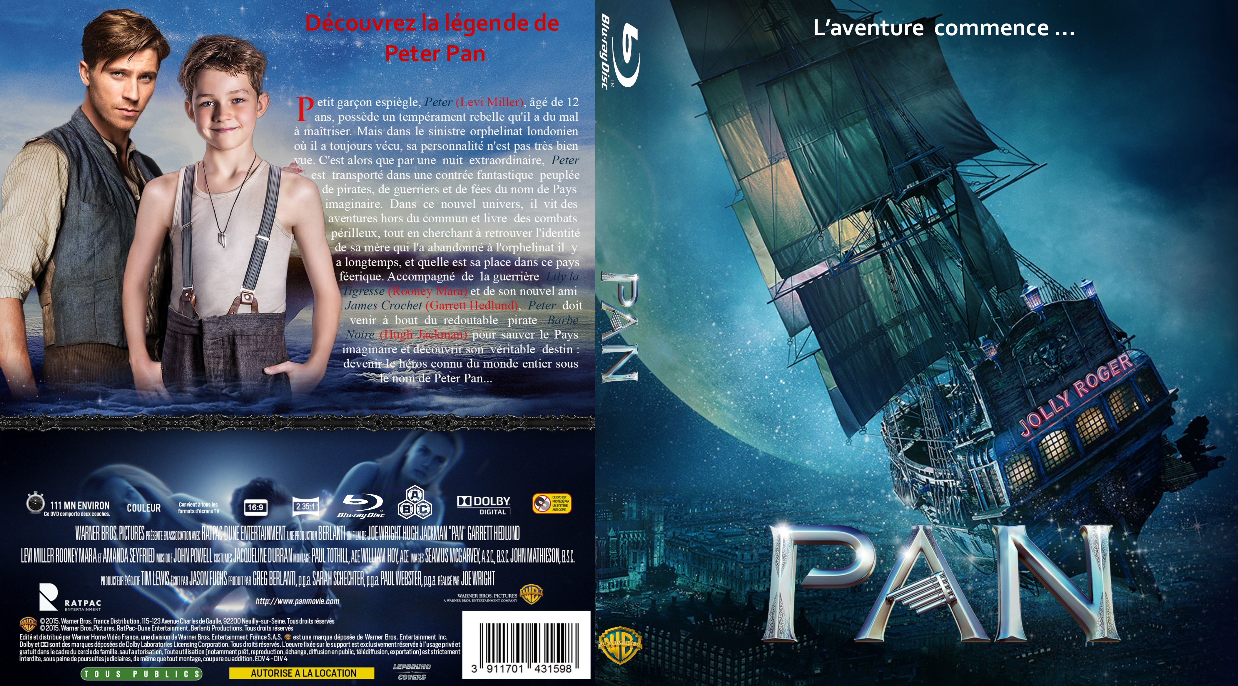 Jaquette DVD De Pan Custom BLU RAY Cin ma Passion