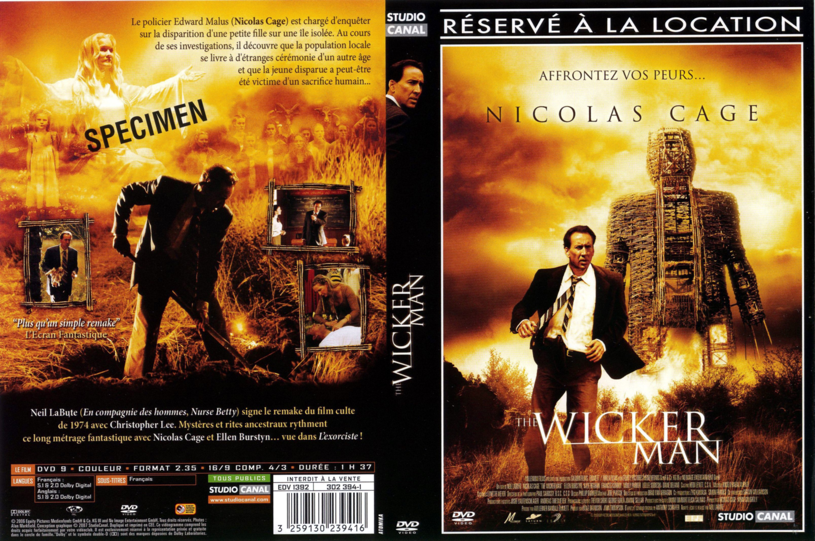 Jaquette DVD De The Wicker Man 2006 Cin ma Passion Jaquette DVD De The Wicker Man 2006 Cin ma Passion
