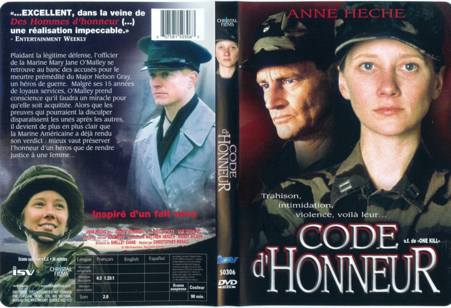 Jaquette DVD de Code d\'honneur - Cinéma Passion