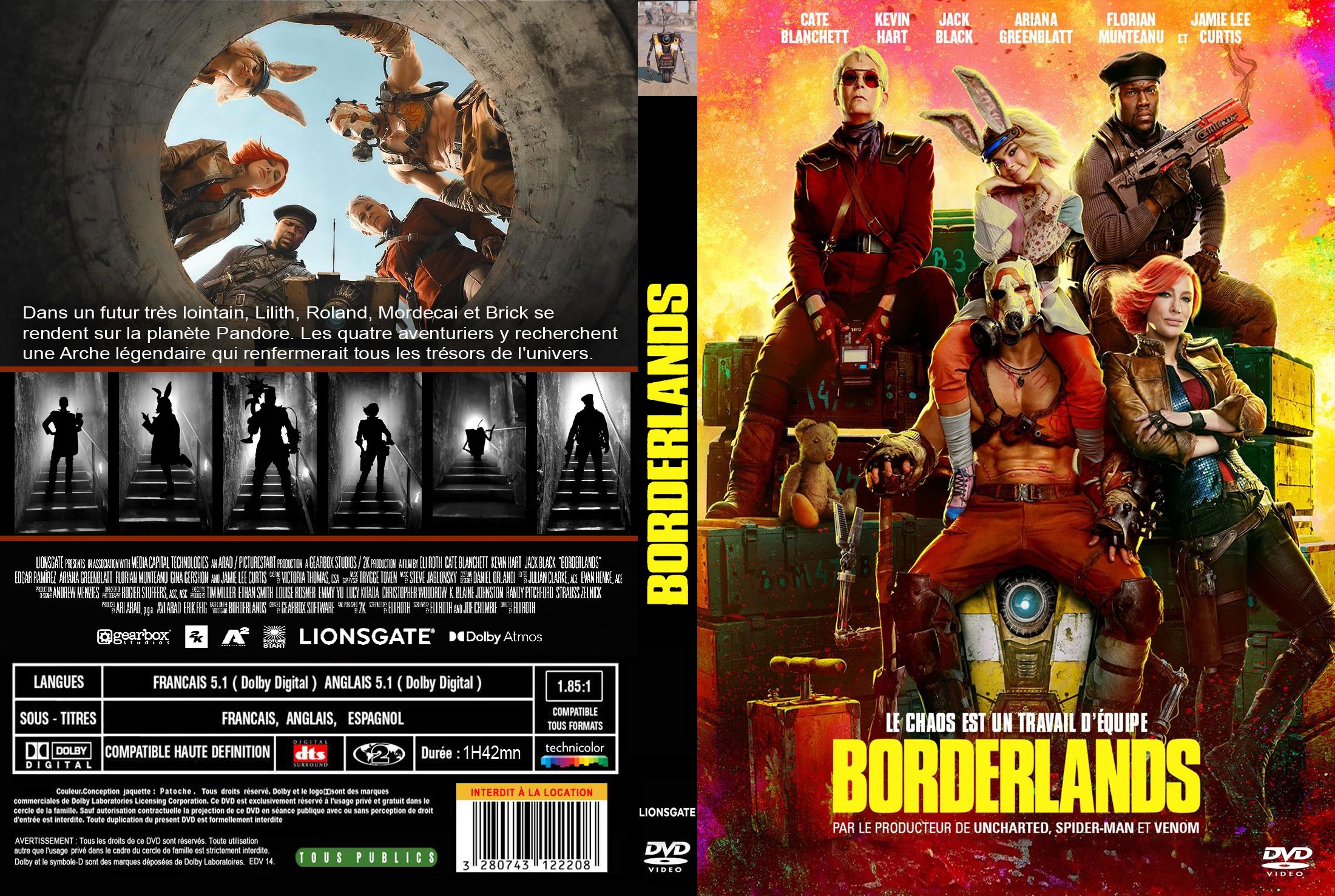 Jaquette DVD de Borderlands custom - Cinéma Passion