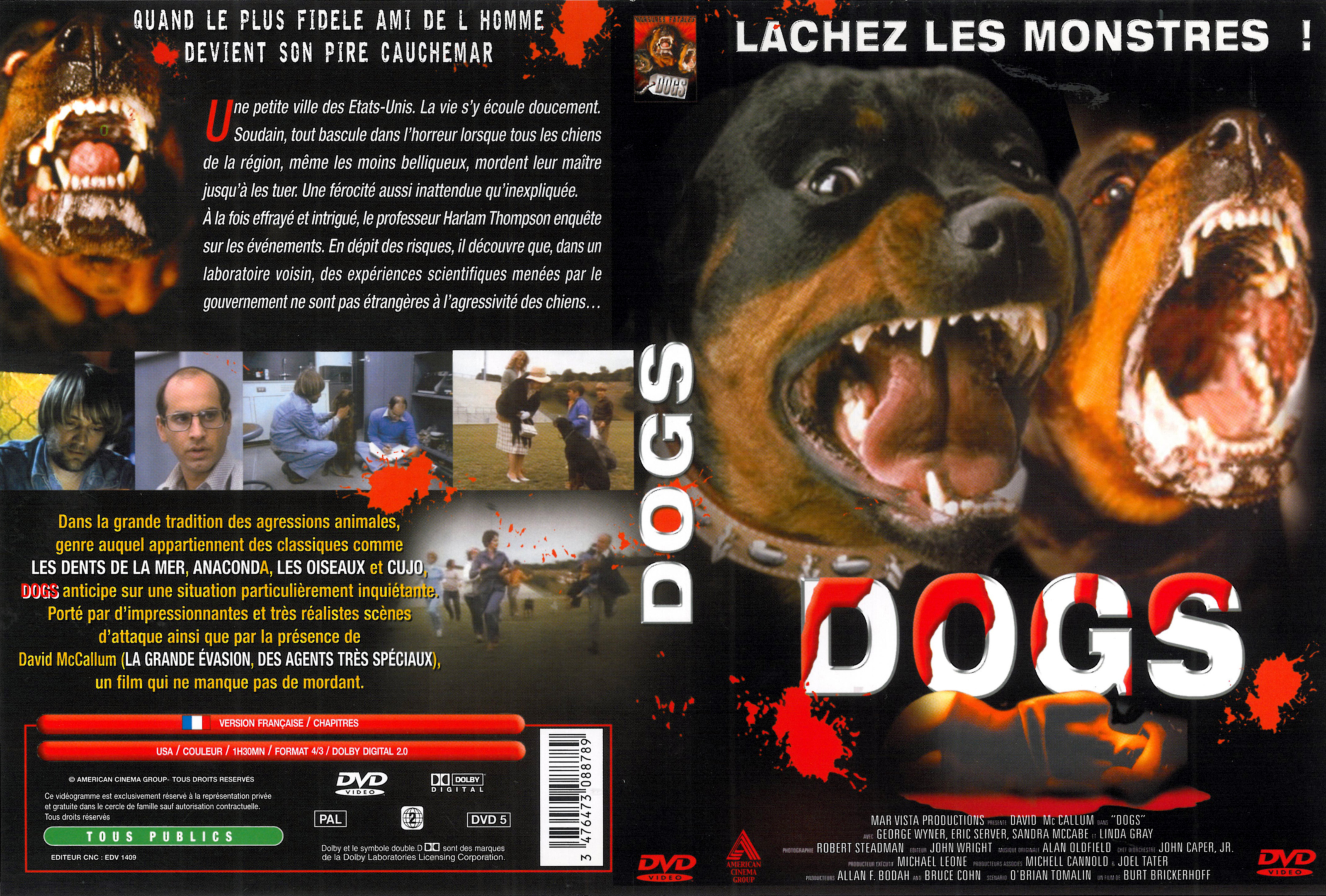 Jaquette DVD de Dogs - Cinéma Passion