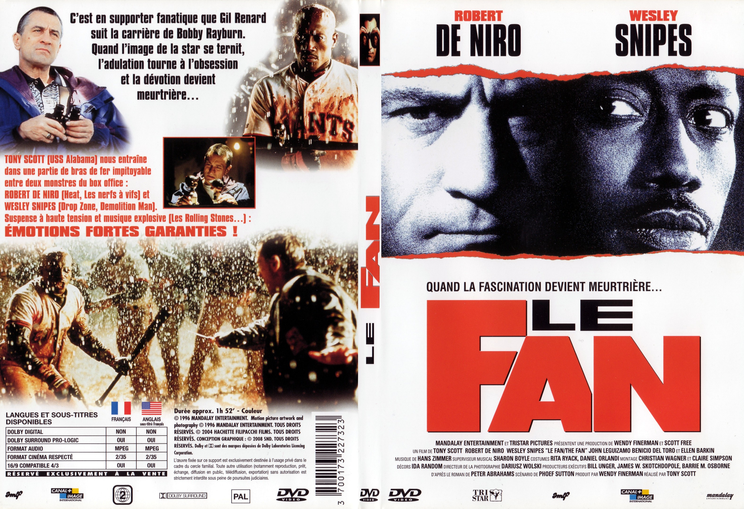 Jaquette DVD de Le fan - SLIM - Cinéma Passion
