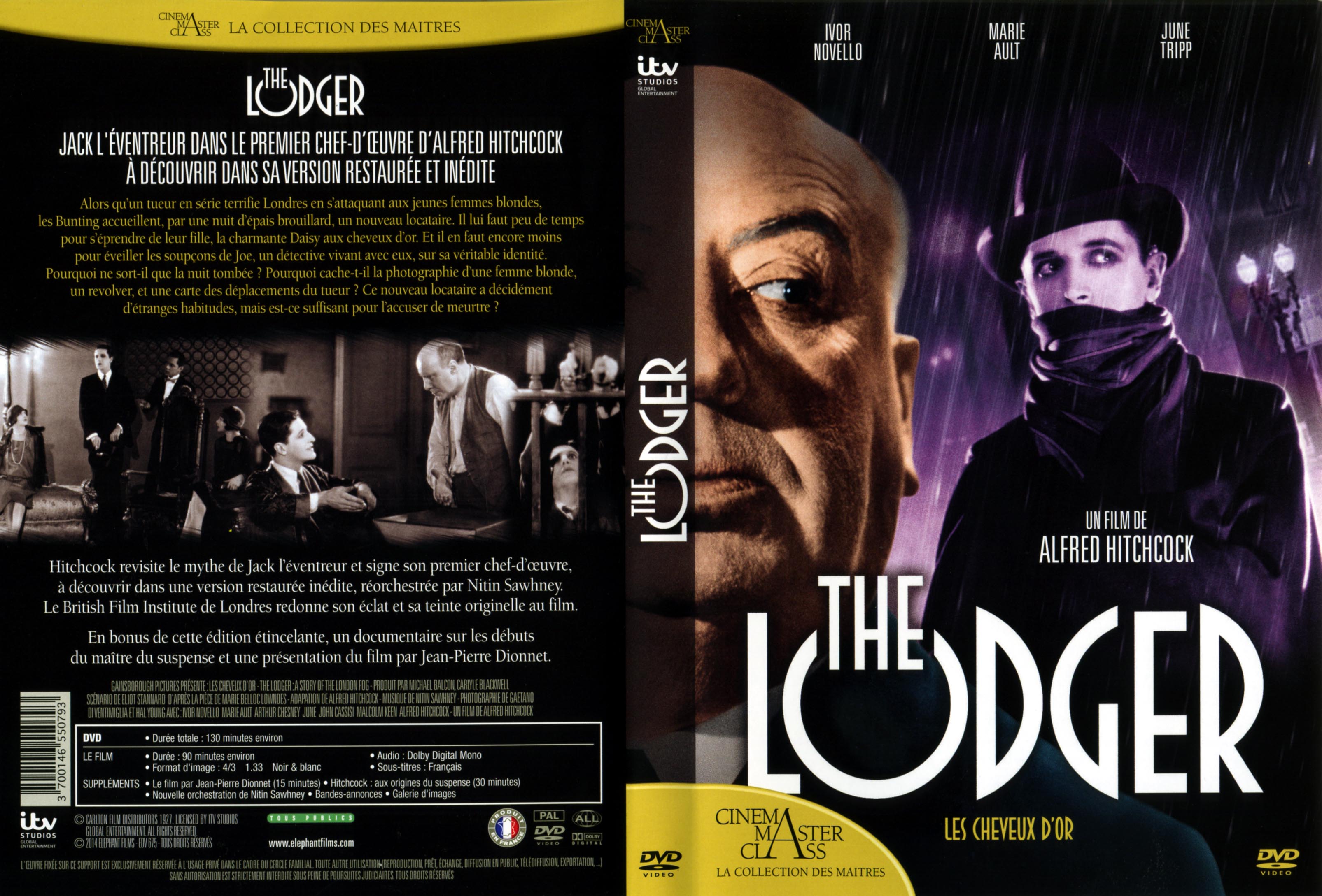 Jaquette DVD de The lodger - Cinéma Passion